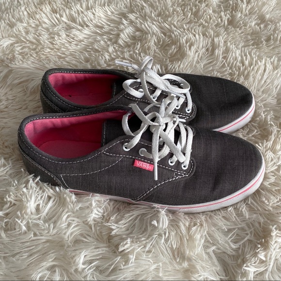 Vans | Shoes | Vans In Grey And Pink 75 | Poshmark